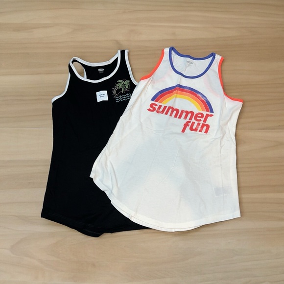 Old Navy | Shirts & Tops | 2 Girls Tank Tops Xxl 6 | Poshmark